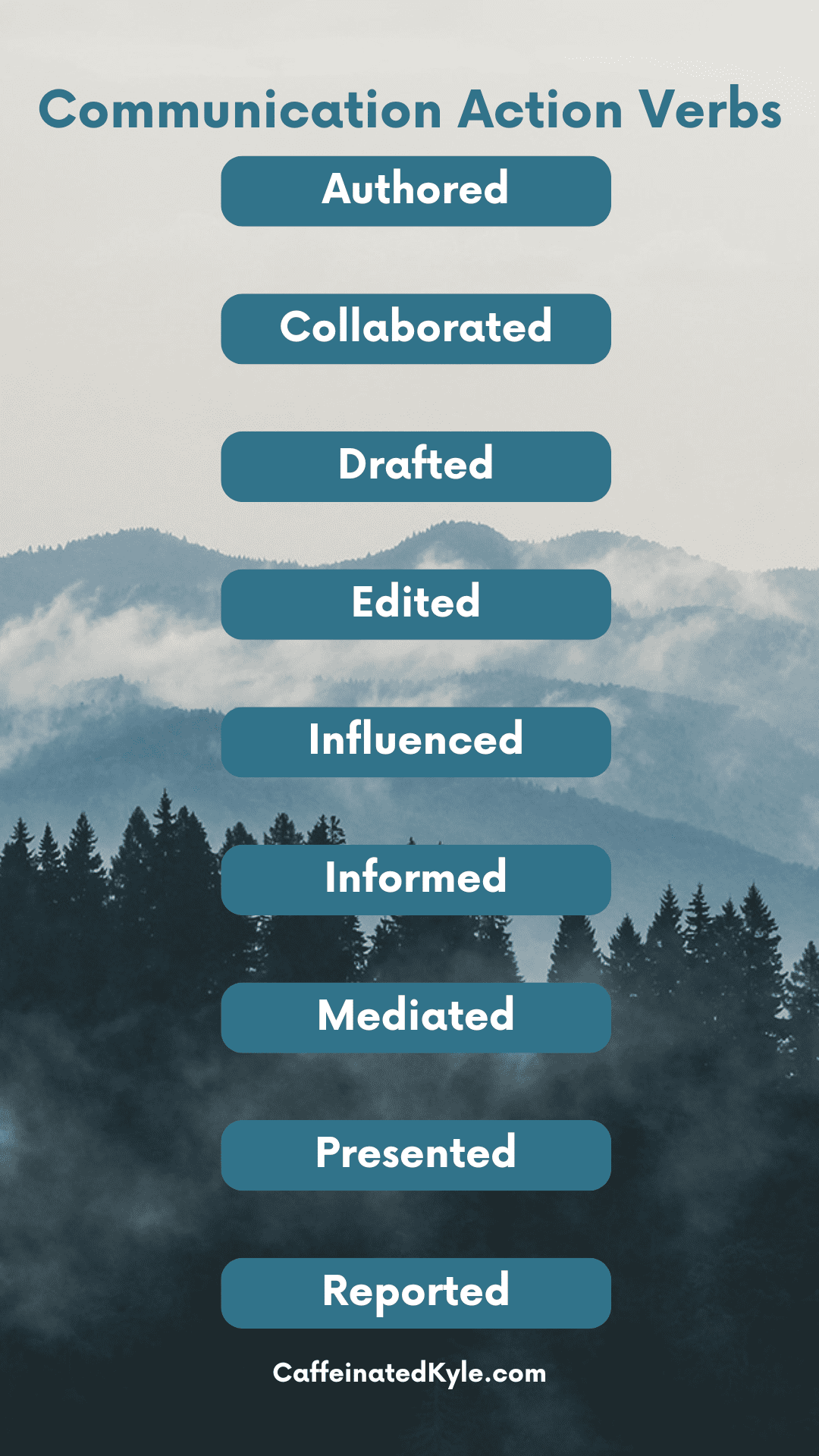 120 Great Action Verbs For Your Resume | CaffeinatedKyle.com