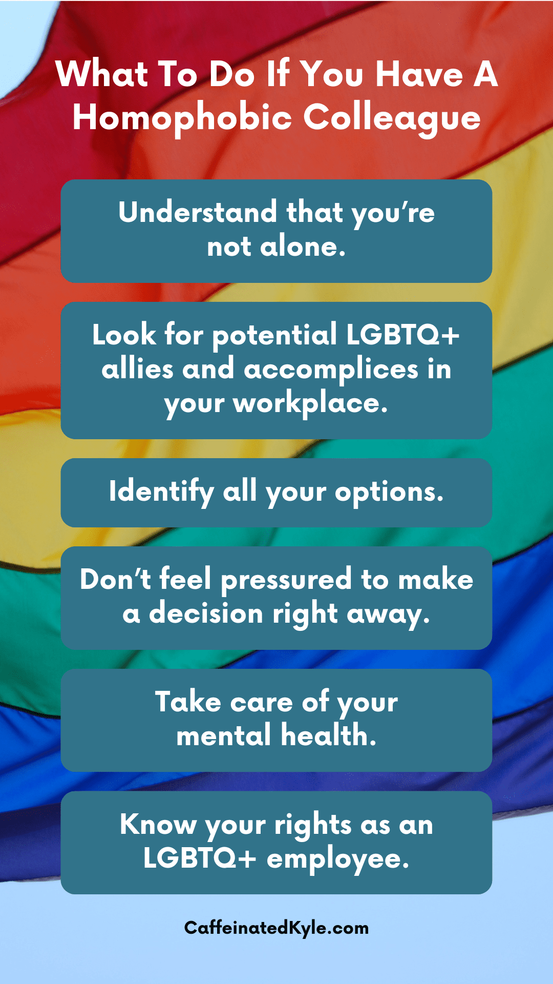 What To Do If You Have A Homophobic Coworker Or Boss | CaffeinatedKyle.com