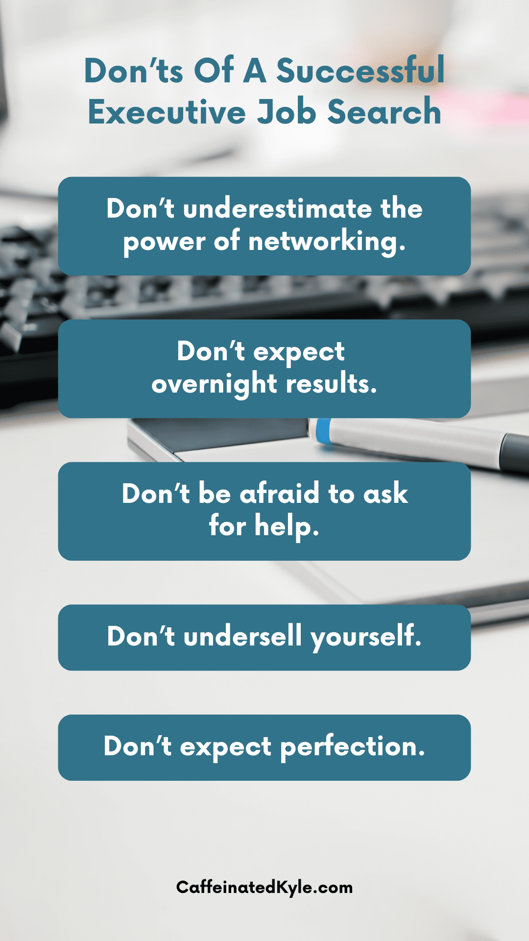 The 11 Dos And Don’ts Of A Successful Executive Job Search ...