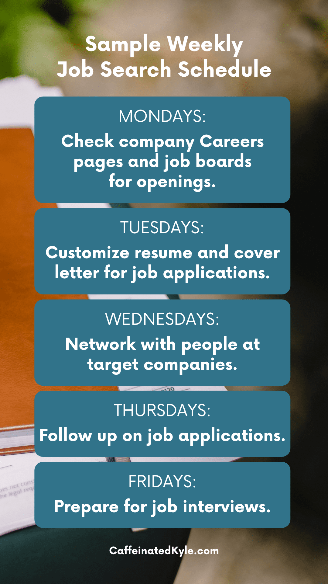 5 Quick Ways To Simplify Your Job Search | CaffeinatedKyle.com