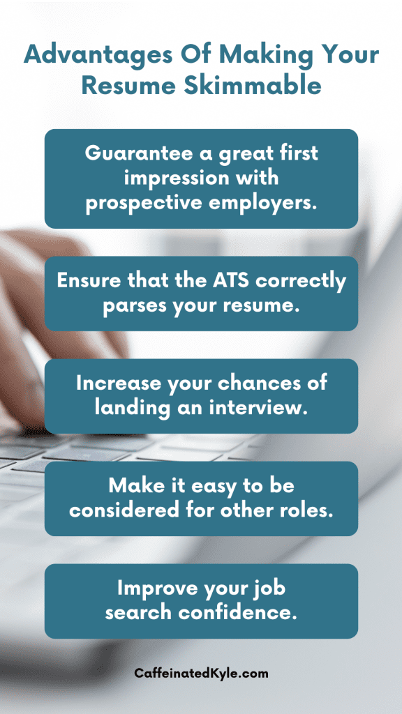 How To Make Your Resume More Skimmable And Easy To Read ...