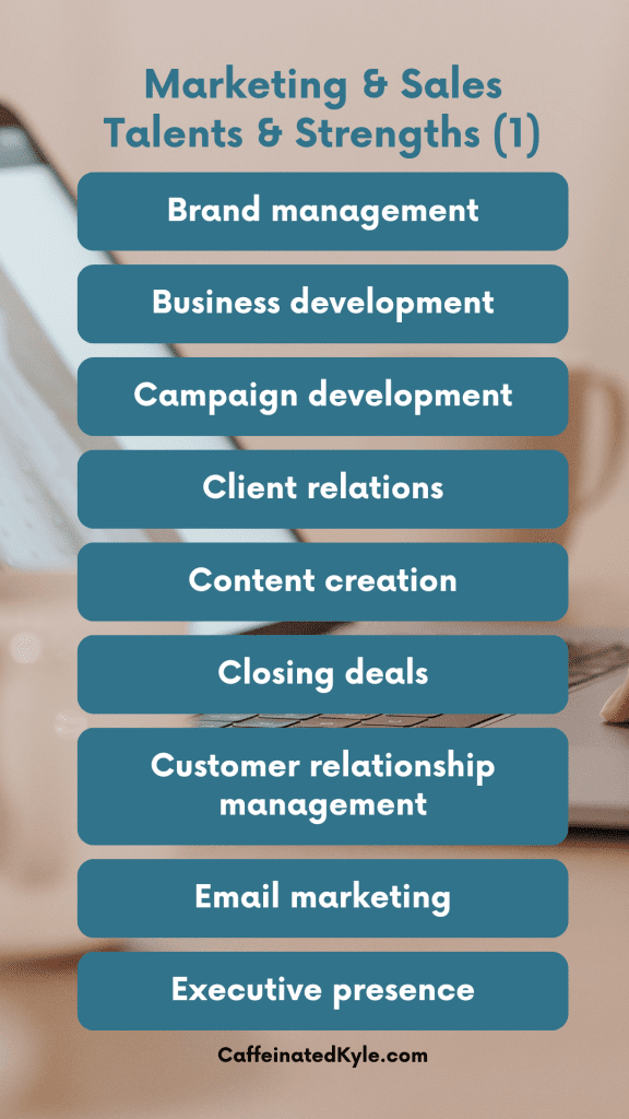 150+ Powerful Examples Of Talents And Strengths For Your Career ...