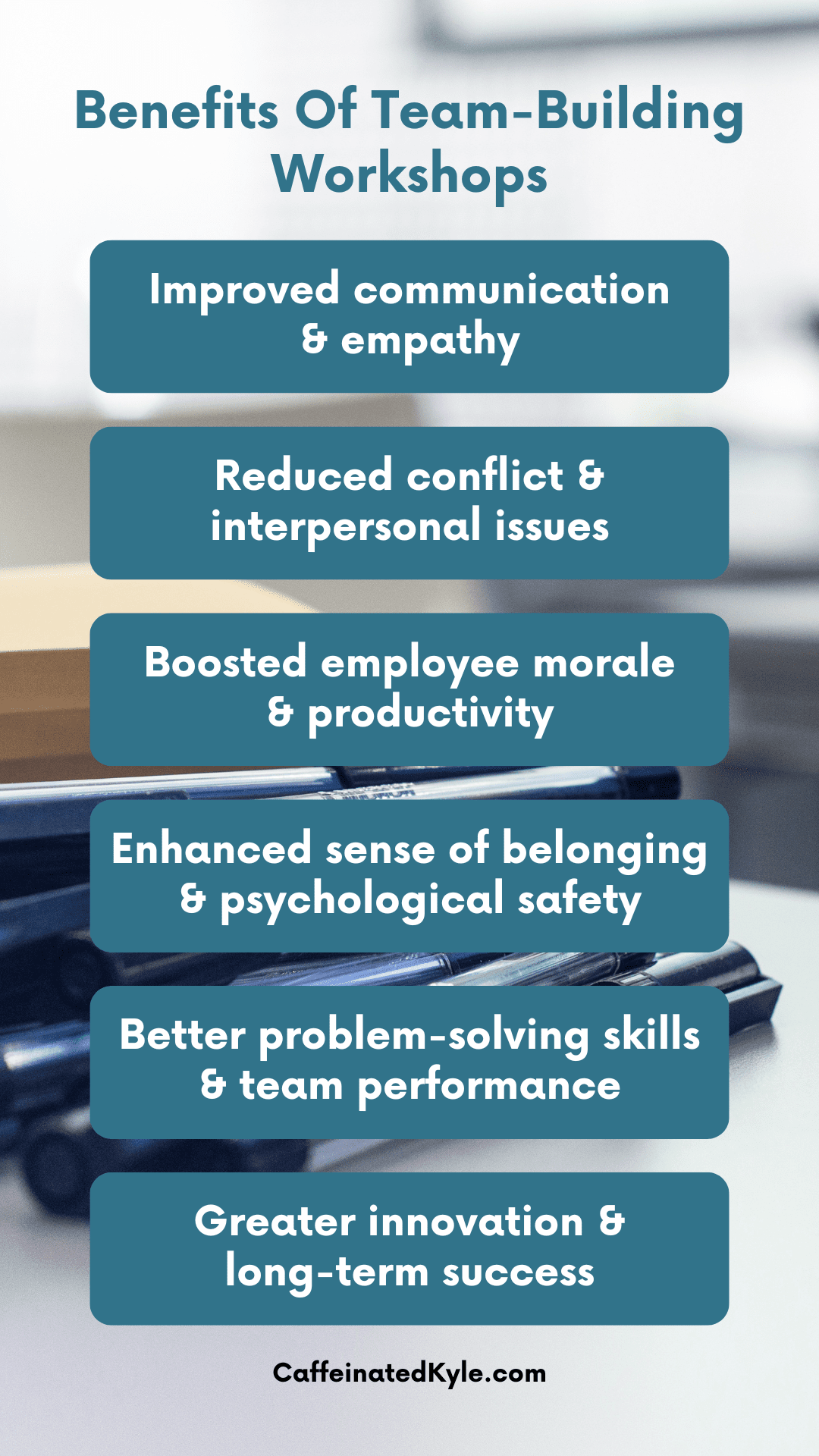 11 Tips To Make Your Team-Building Workshop A Success | CaffeinatedKyle.com