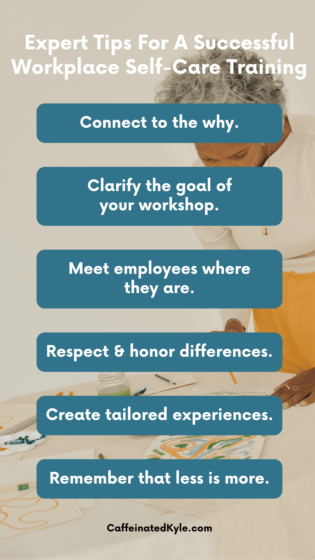 How To Plan A Self-Care Workshop For Employees: 6 Expert Tips | CaffeinatedKyle.com